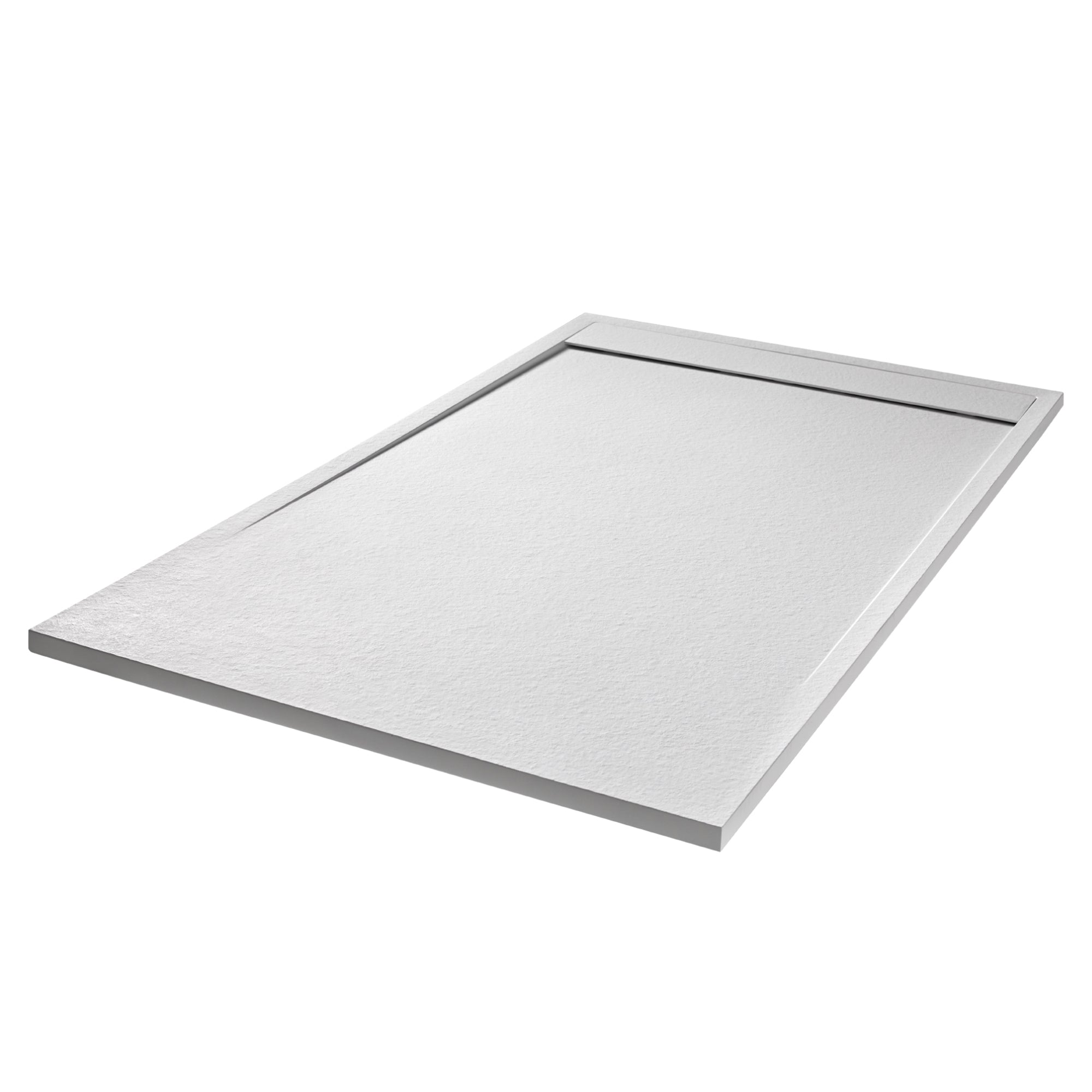 60" x 30" RIOSTONE Rectangular Shower Base With Linear Drain Cover